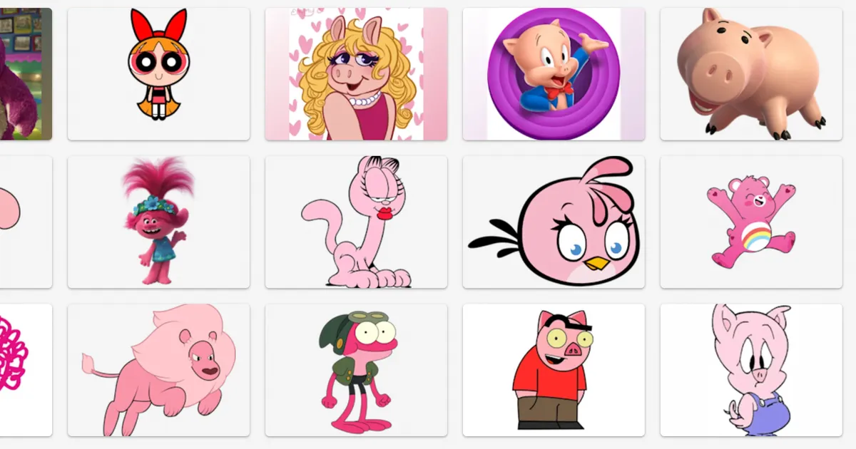 100+ Pink Characters in Cartoons, anime, and more! by @TriviaKings