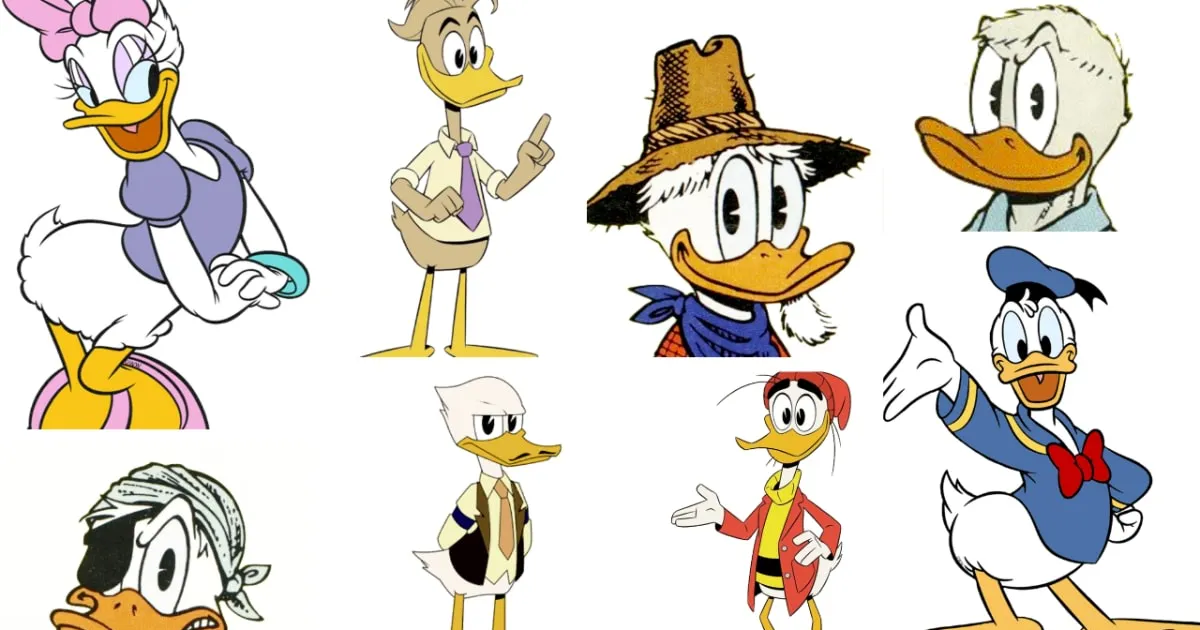 80+ Duck Characters from The Most Popular Cartoons by @animationnation