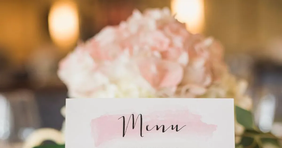 Finalize reception menu | Carnissa & McKenzie