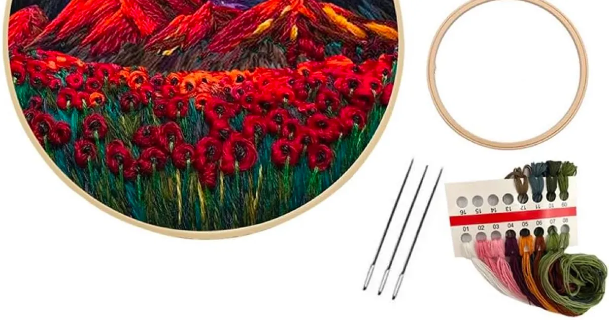 Landscape | Best Embroidery Kits for Beginners