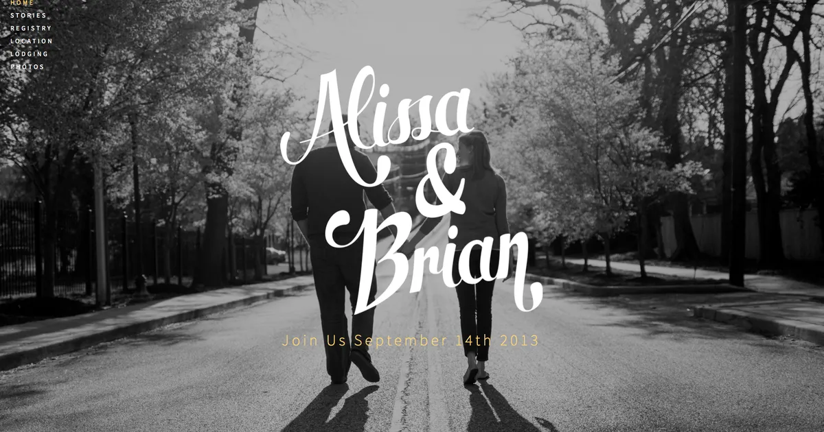 Create a wedding website or Facebook Page | Evans & Emma