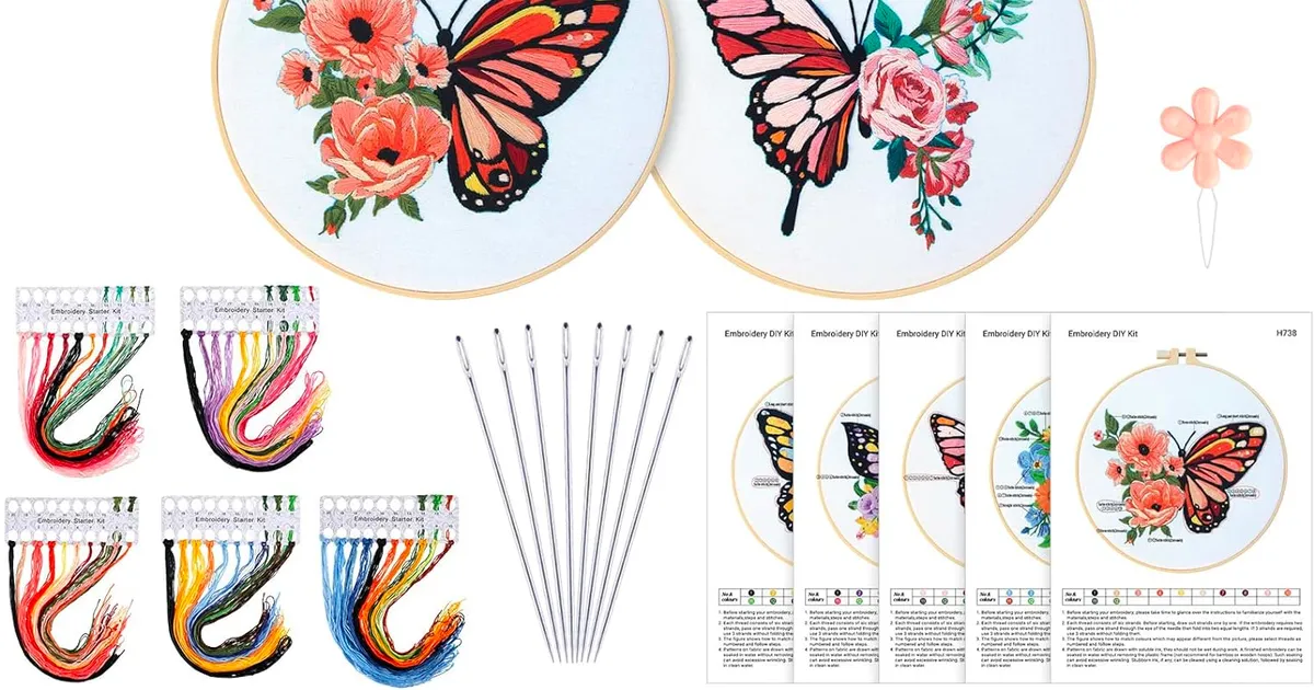 Butterfly | Best Embroidery Kits for Beginners